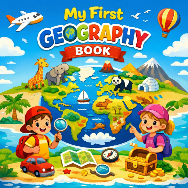 My First Geography Book for Kids 🌍 Learn Continents, Oceans, Animals ...